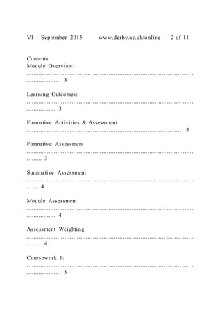 University of derby online learning www.derby.ac