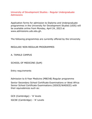 See the cut-off points for the University of Development Studies.docx