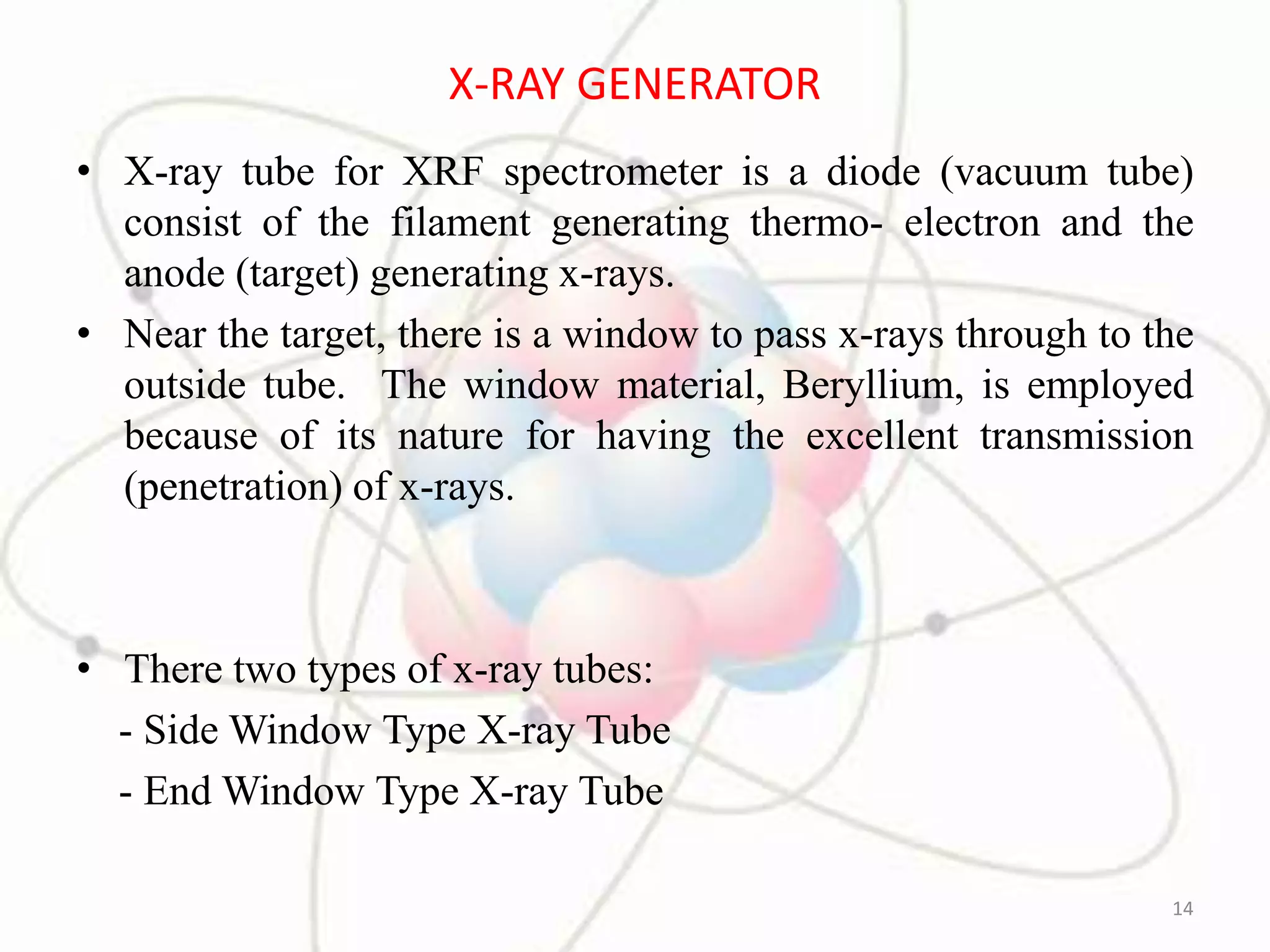 XRF Theory and Application | PPTX