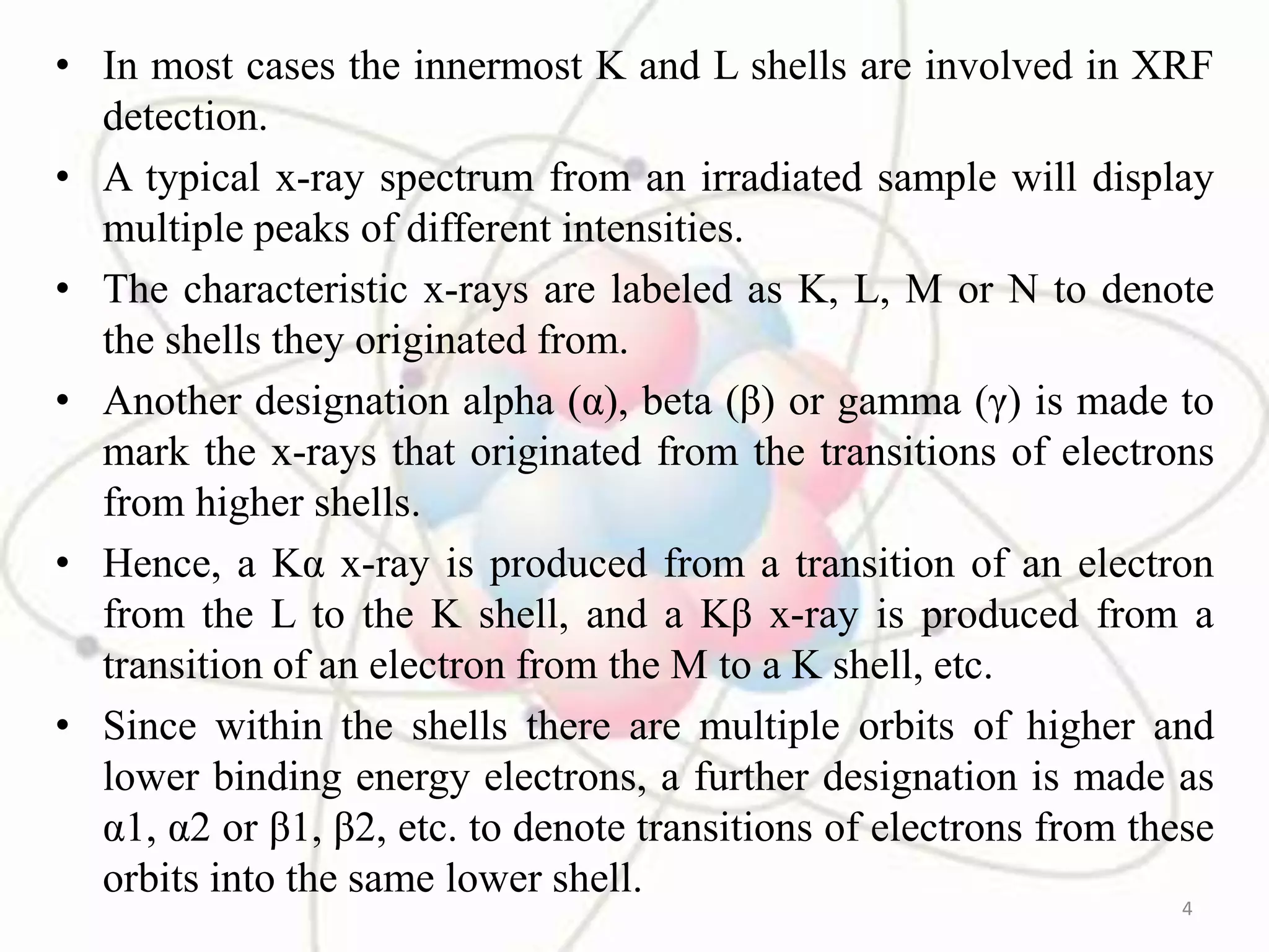 XRF Theory and Application | PPTX