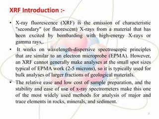 XRF Theory and Application | PPTX
