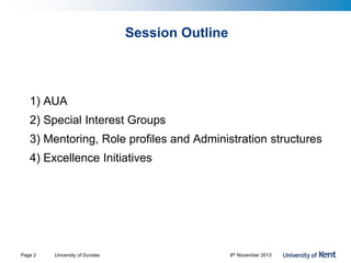 AUA and staff development for administration staff | PPT
