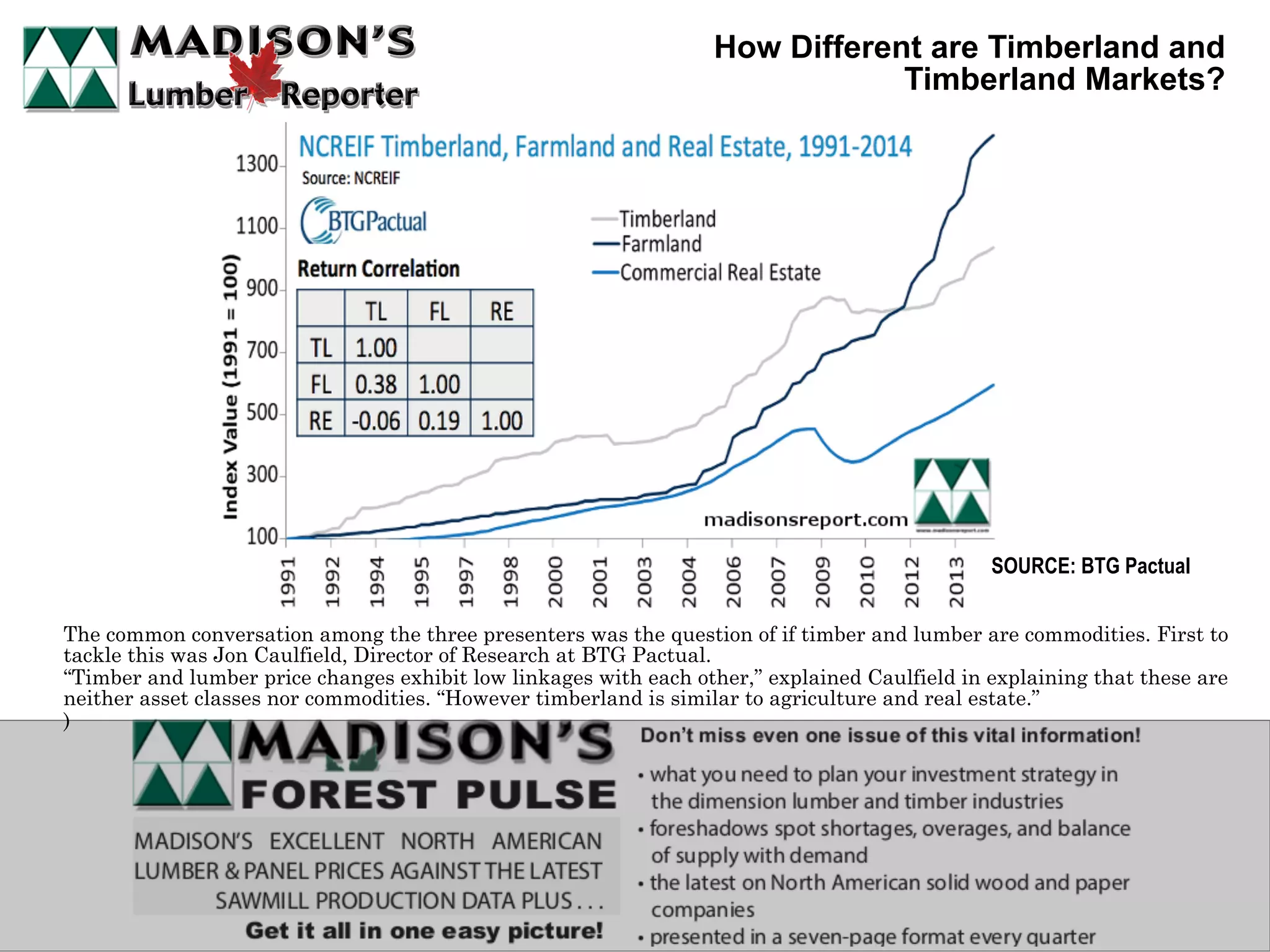 University of Georgia Timberland Investment Conference 2015 | PDF