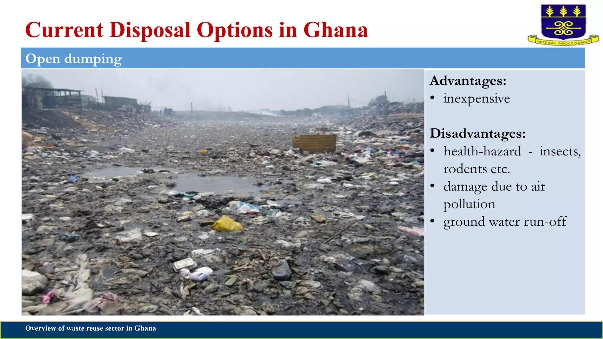 University of Ghana: Overview of the waste reuse sector in Ghana | PPT