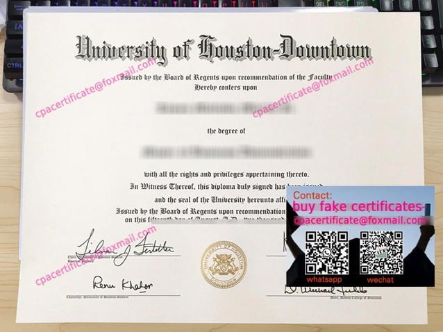 University of Houston-Downtown diploma | PPT