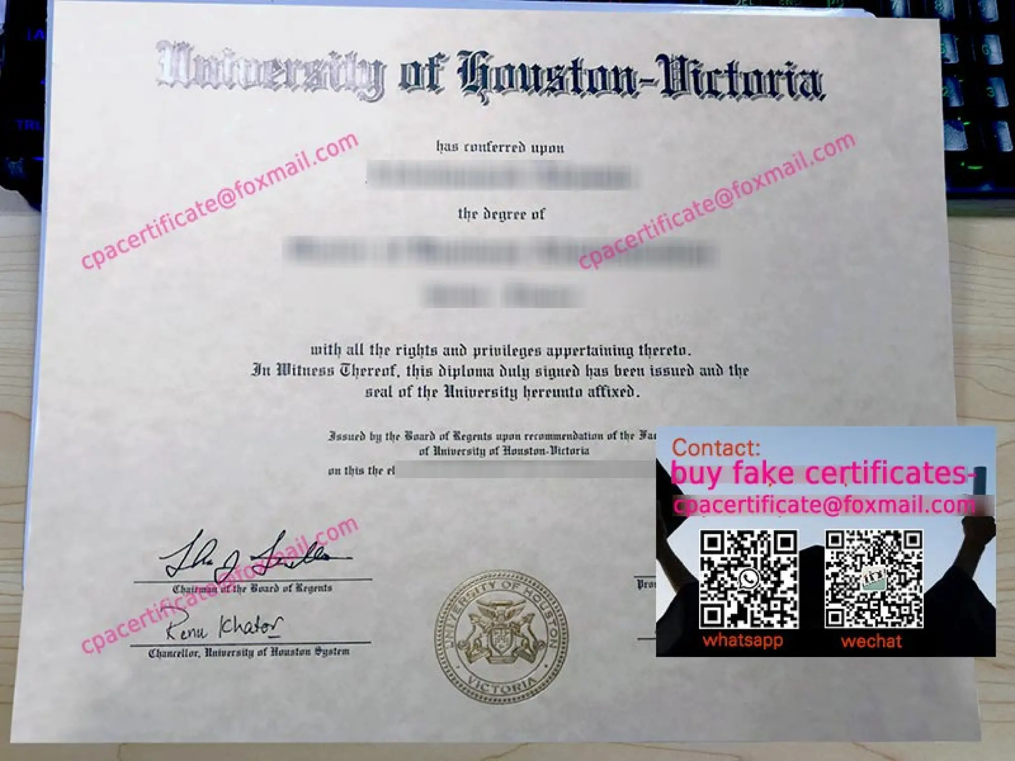 University of Houston-victoria diploma | PDF