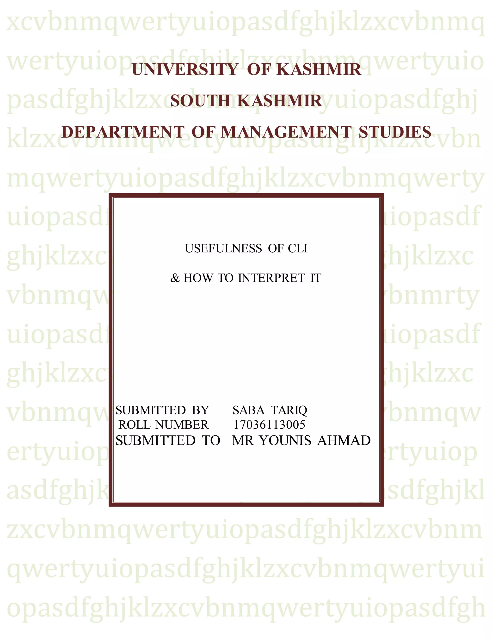 Composite Leading Indicator & how to interpret it | PDF
