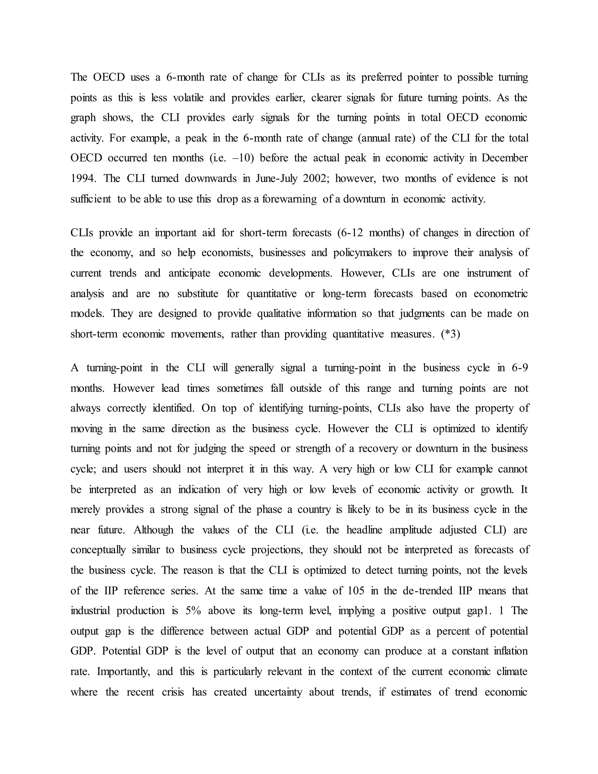 Composite Leading Indicator & how to interpret it | PDF