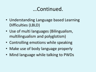 Pedagogic Practices of Language with reference to Inclusive Classrooms ...