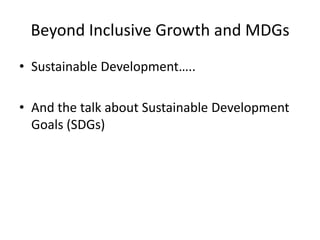 Inclusive Growth and Sustainability | PPTX