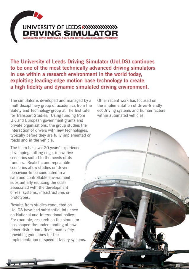 University of Leeds Driving Simulator | PDF