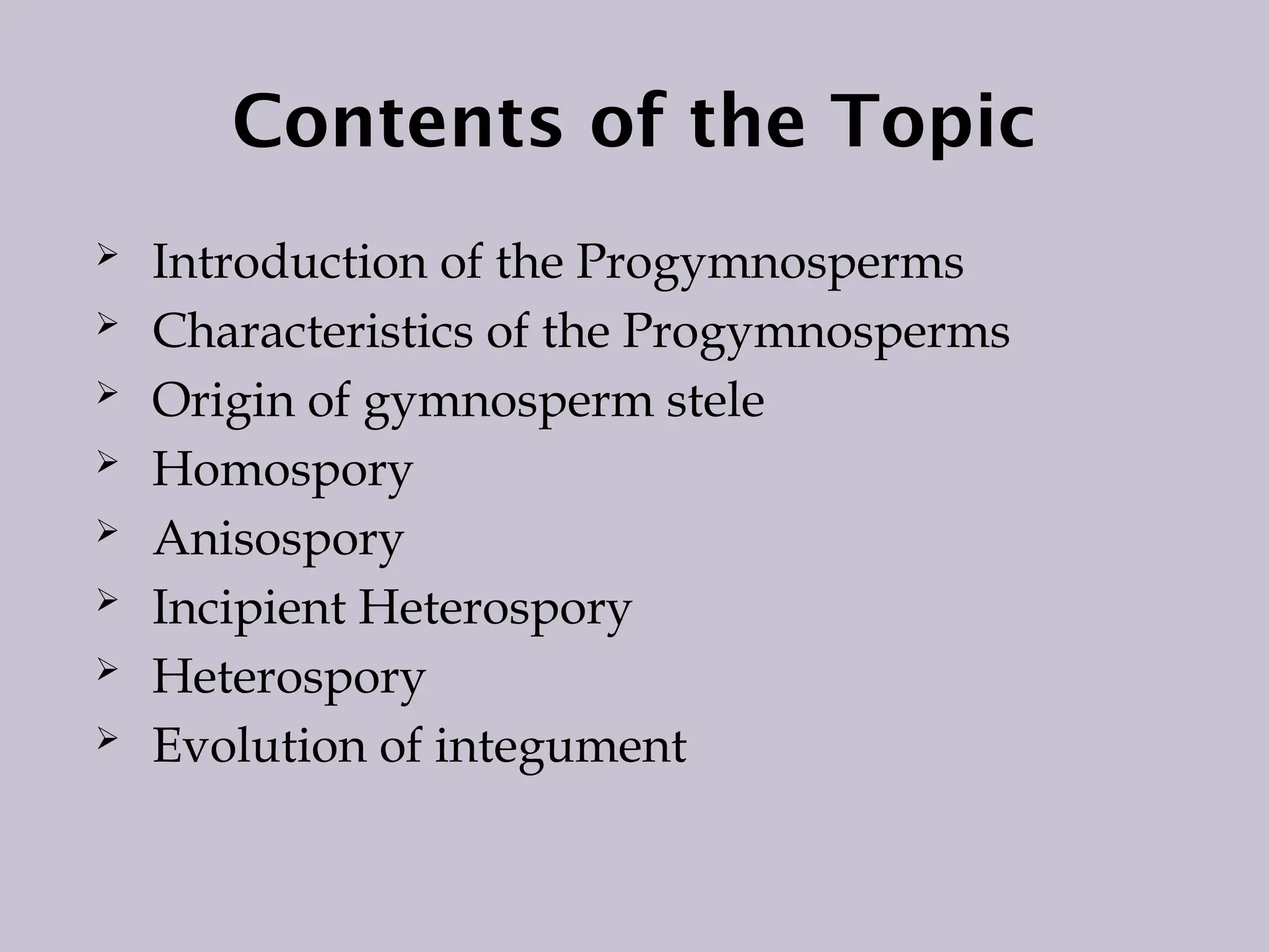 Chapter - Progymnosperm lecture 2nd year | PPTX