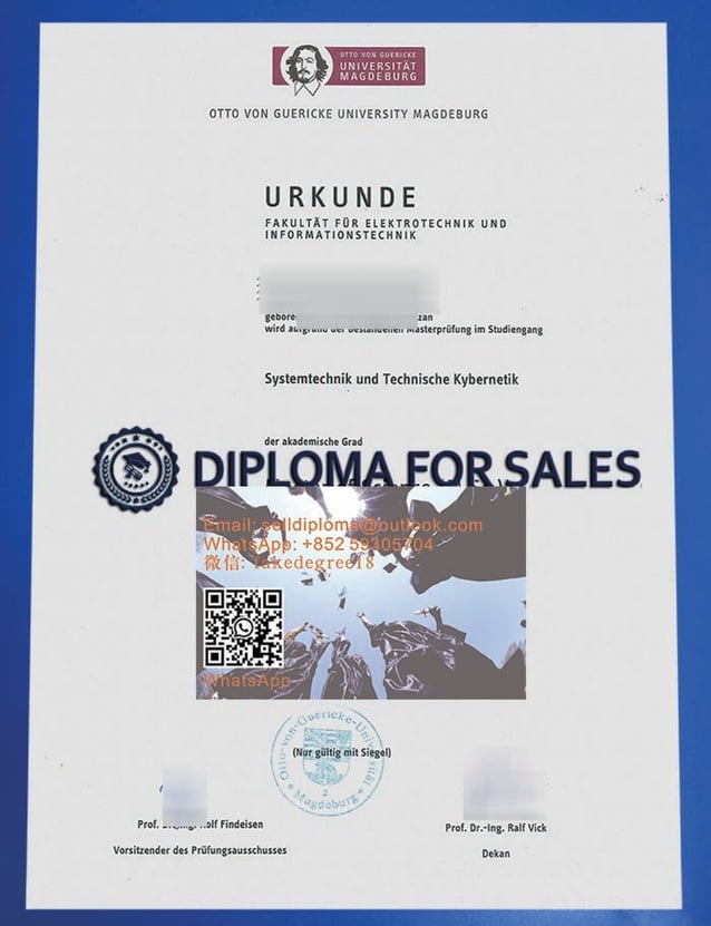 Fake University of Magdeburg Urkunde | PDF