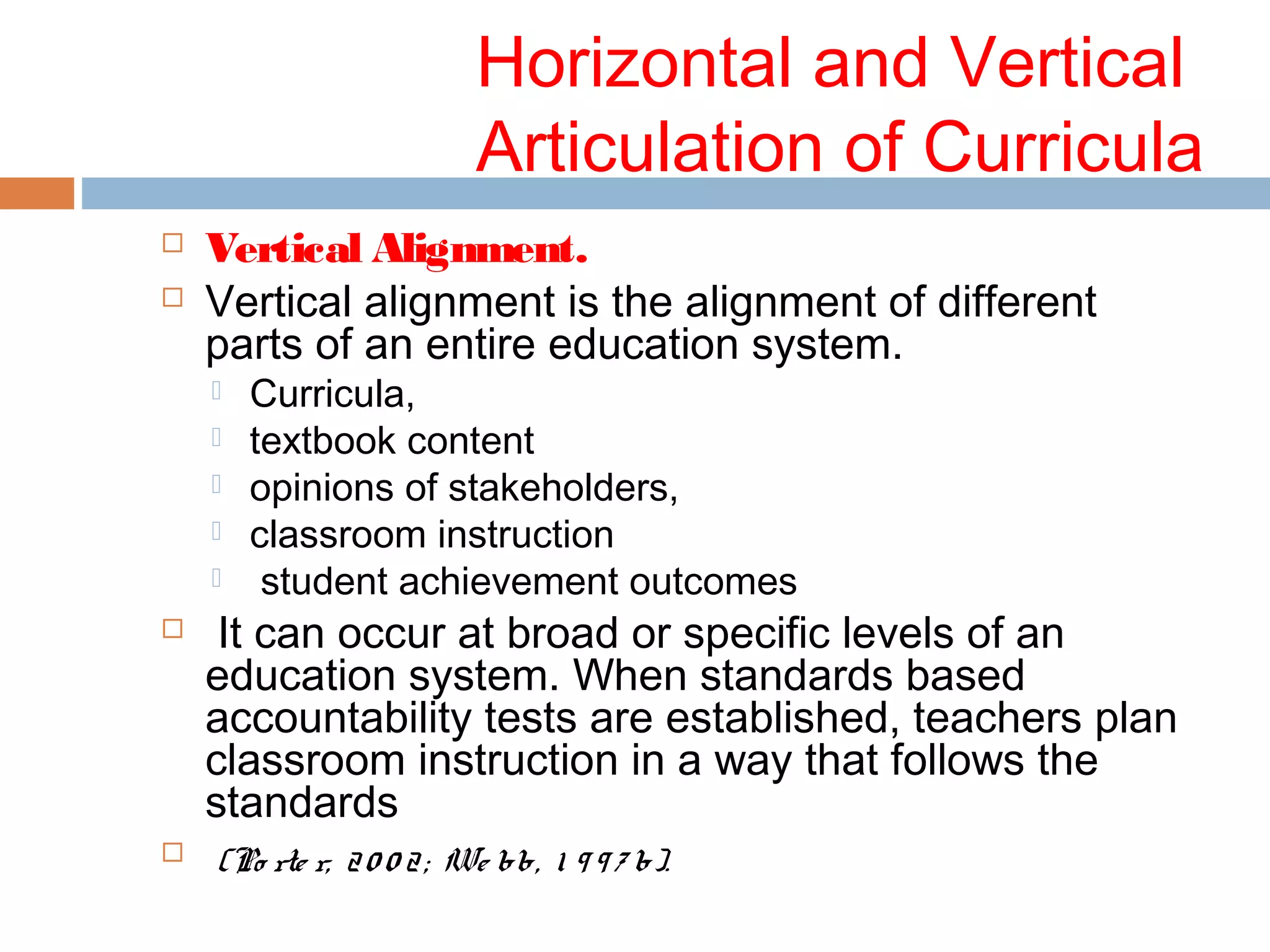 Curriculum Alignment: An Effort to raise quality education in the ...