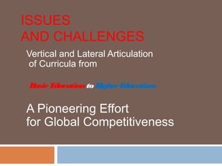 Curriculum Alignment: An Effort to raise quality education in the ...