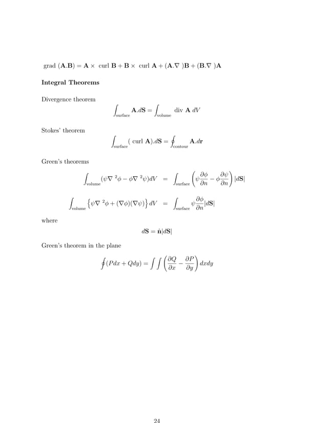 University of manchester mathematical formula tables | PDF | Physics | Science