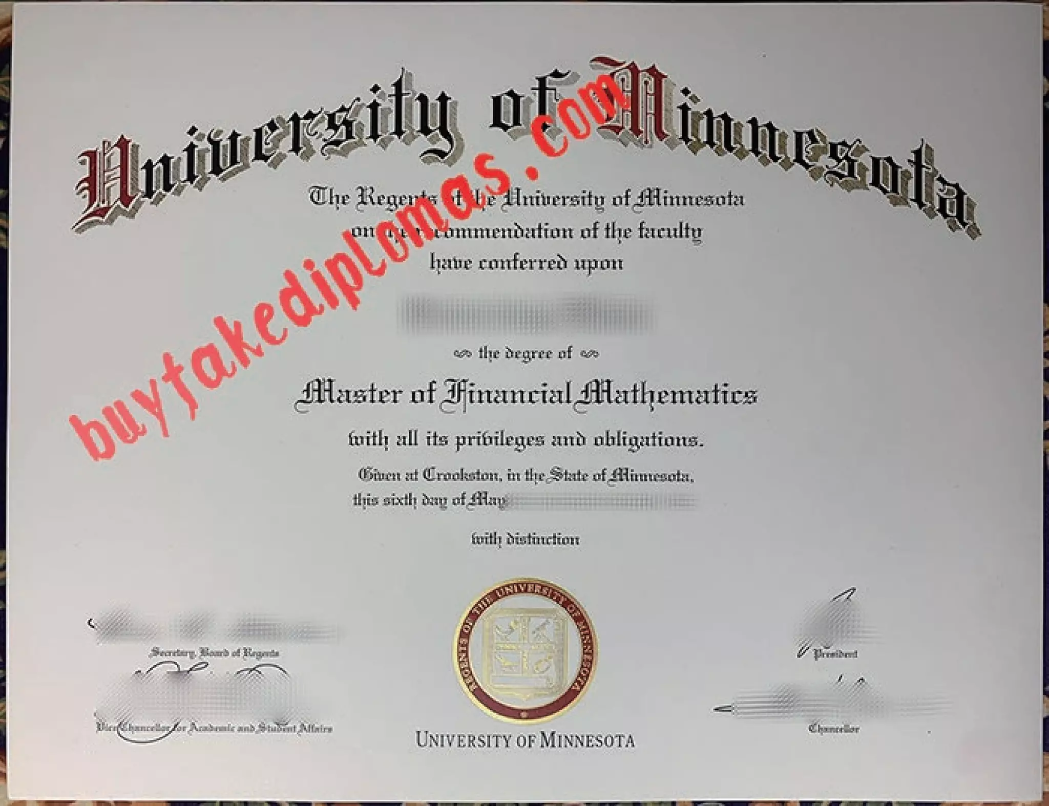 University of Minnesota Degree buy fake degree | PPT