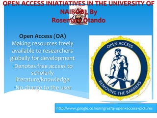 University of Nairobi, Open Access Initiatives | PPT