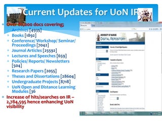 University of Nairobi, Open Access Initiatives | PPT