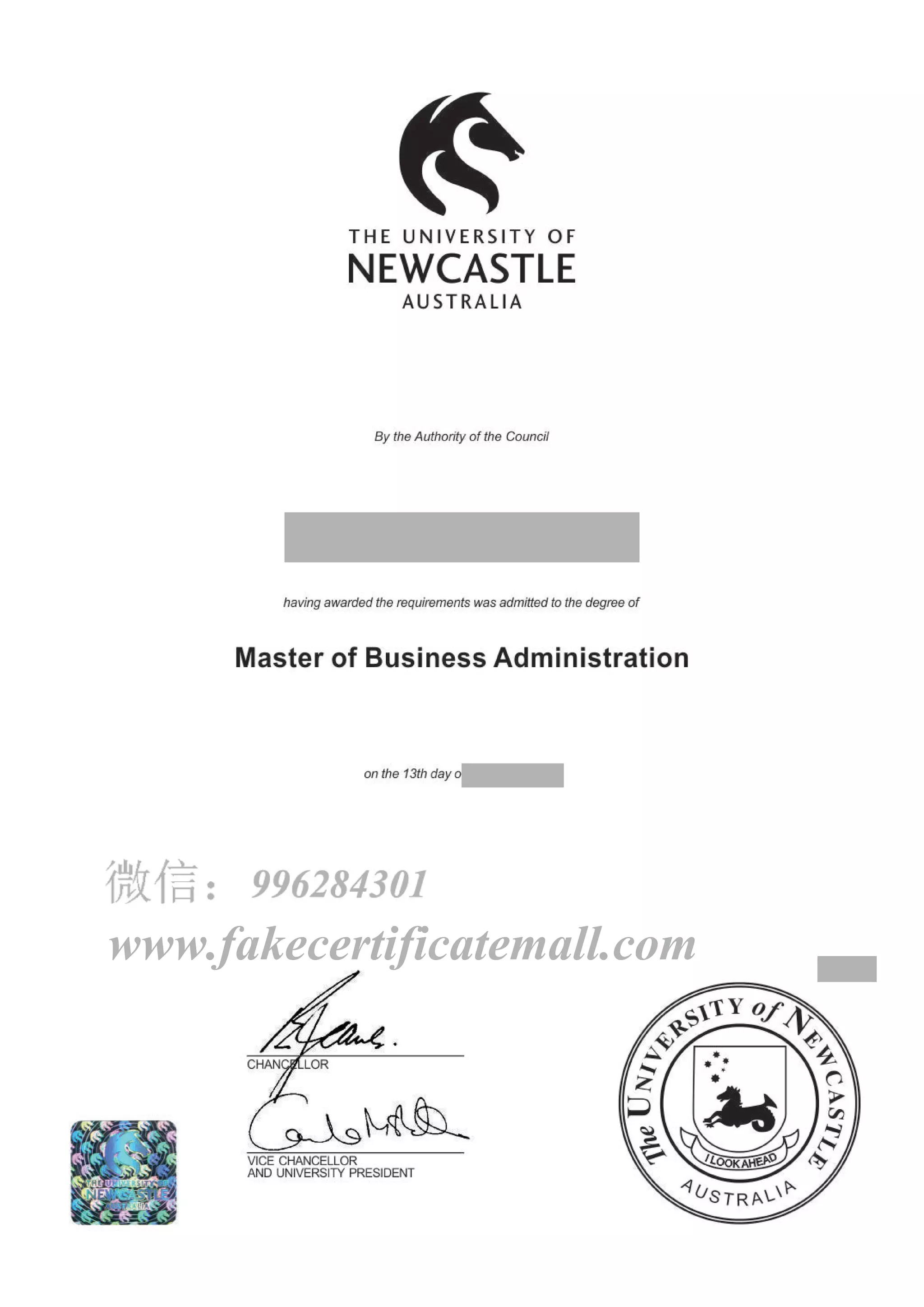 University of newcastle degree UON diploma | PDF