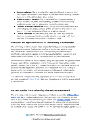 Study in University of Northampton in UK | PDF