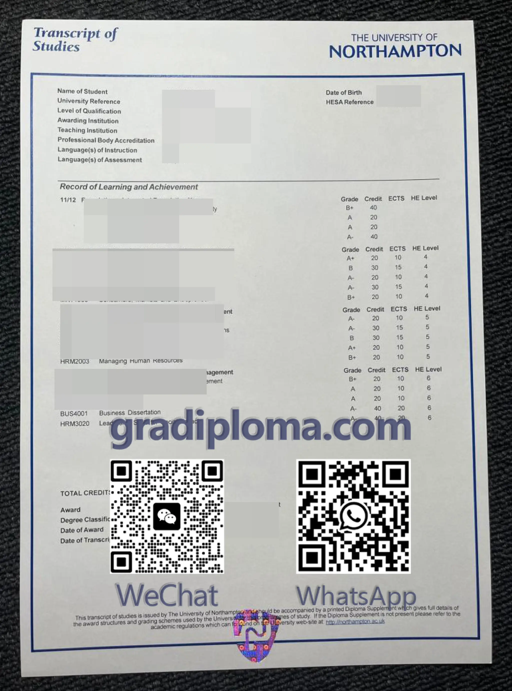 University of Northampton transcript.pdf