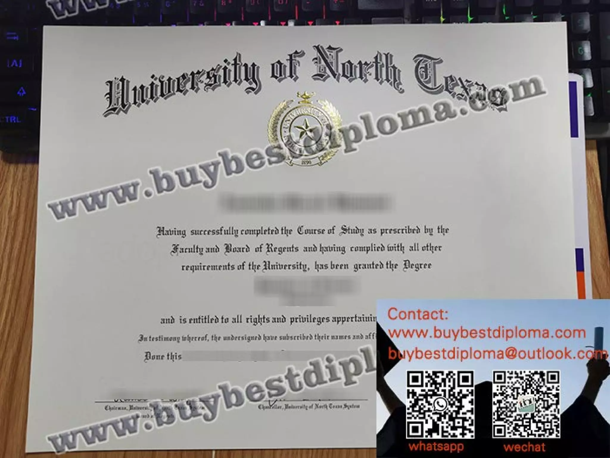 University of North Texas diploma | PDF