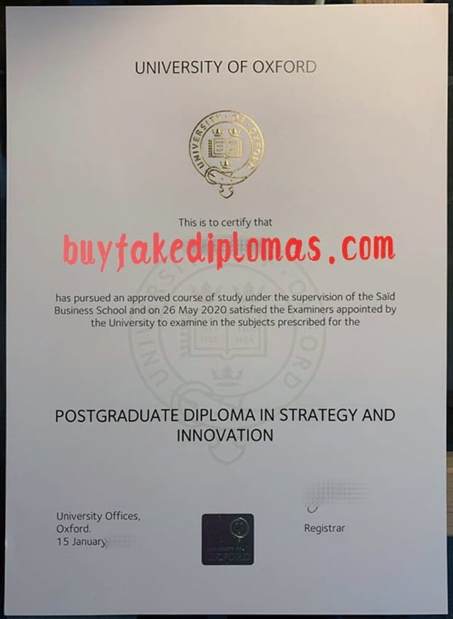 University of Oxford Diploma buy fake diploma | PDF
