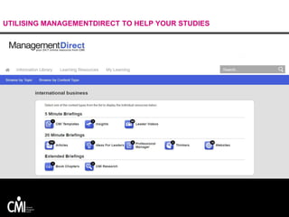 CMI: Stand out from the Crowd | PPTX