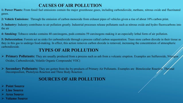 AIR POLLUTION DISPERSION MECHANISM IN THE TROPOSPHERE | PPTX