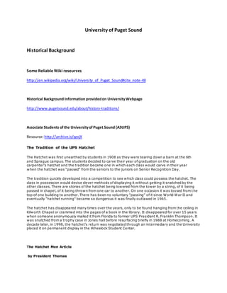 University of puget sound case study | DOCX