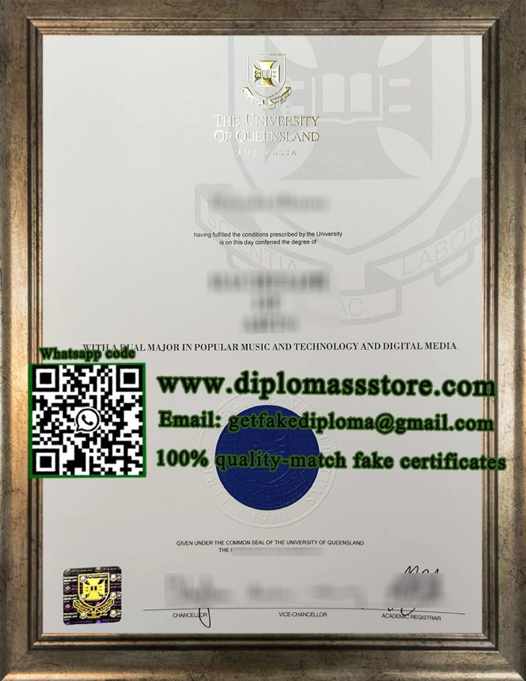 Steps to order University of Queensland degree | PDF