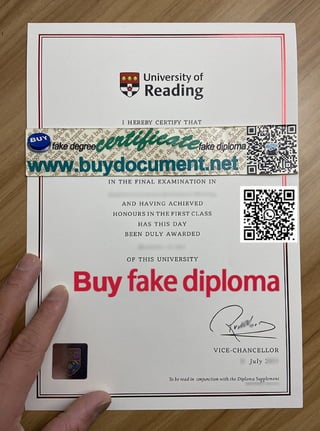University of Reading diploma | PDF