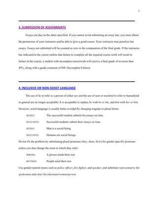 University of saskatchewan requirements foressays | PDF