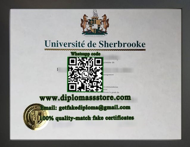 University of Sherbrooke diploma, replica Canada diploma | PDF