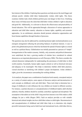 Research On Child Labor | PDF