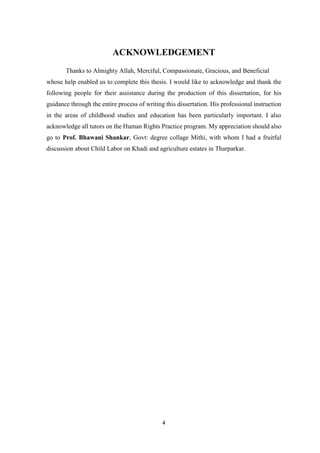 Research On Child Labor | PDF