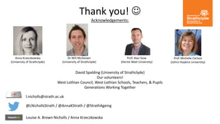 Community based intergenerational engagement - University of ...