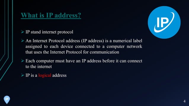 IP Address | PPT