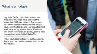 Nudging students towards effective study behaviours using Brightspace data | PPTX