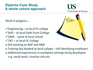 University Of Sussex - The New Diplomas And The PGCE | PPT