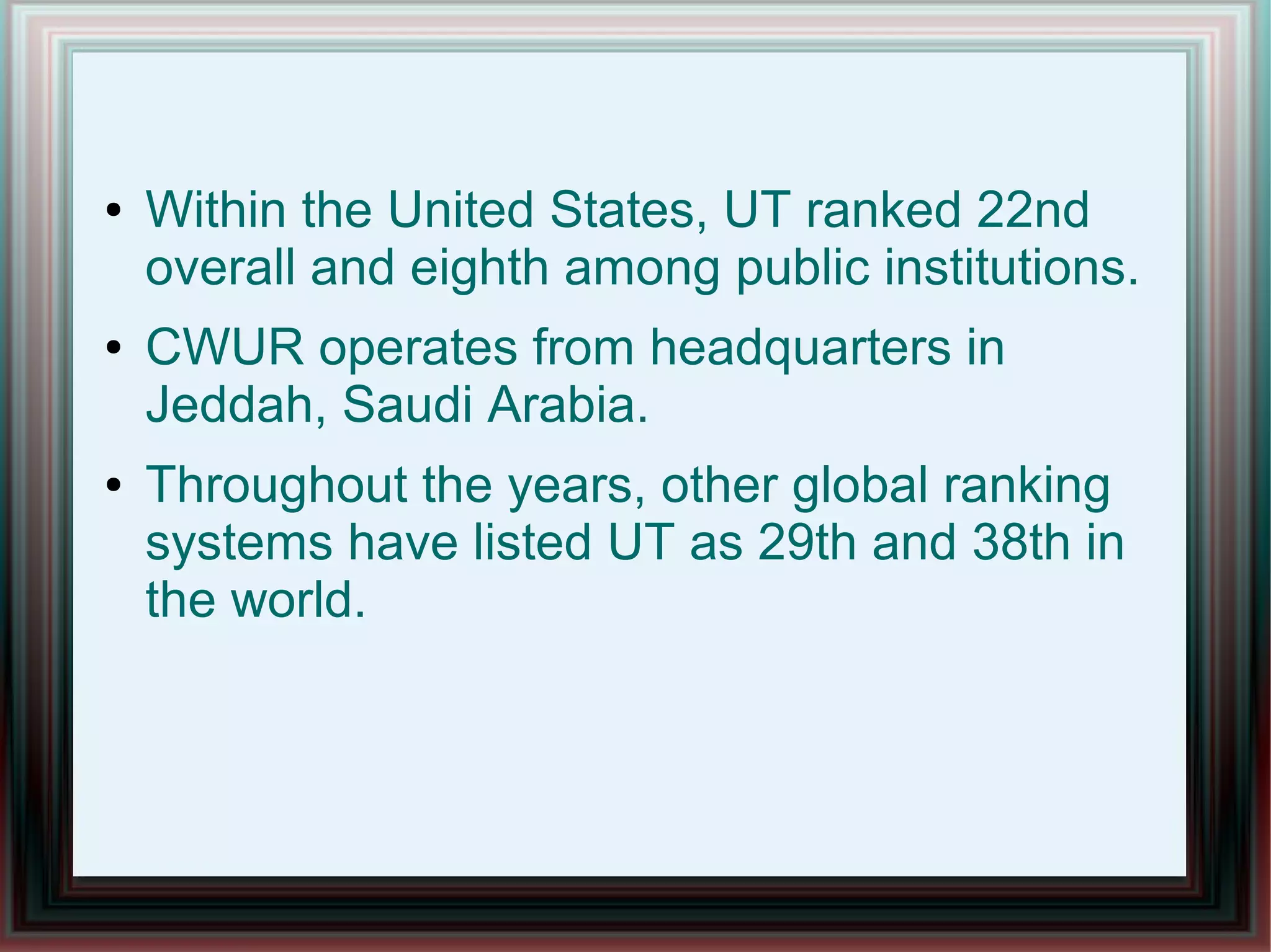 University of texas at austin (ut) | ODP | College Education | Education