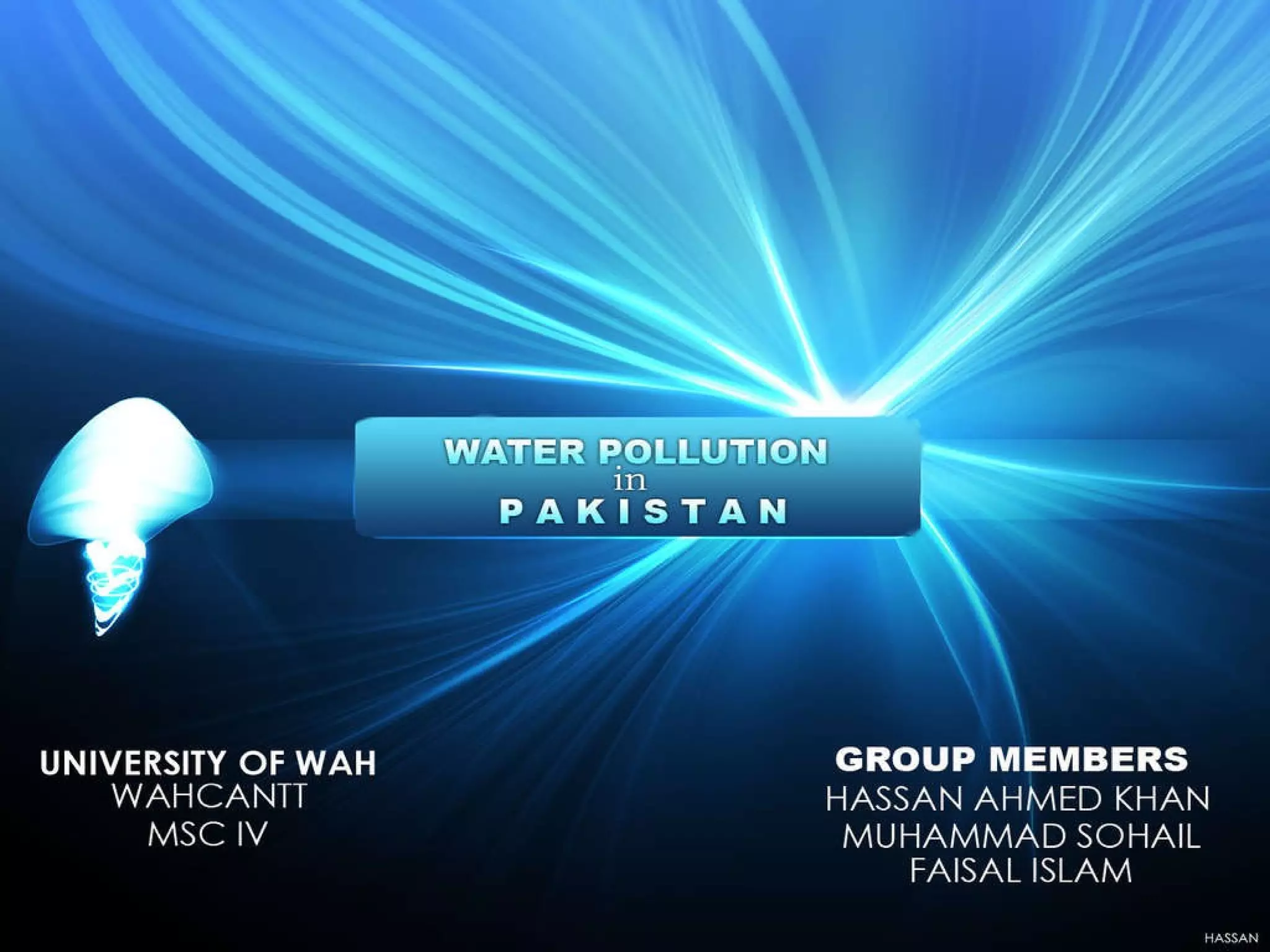 WATER POLLUTION IN PAKISTAN | PPT