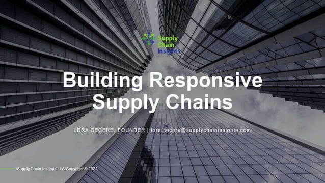 Building Responsive Supply Chains | PPTX