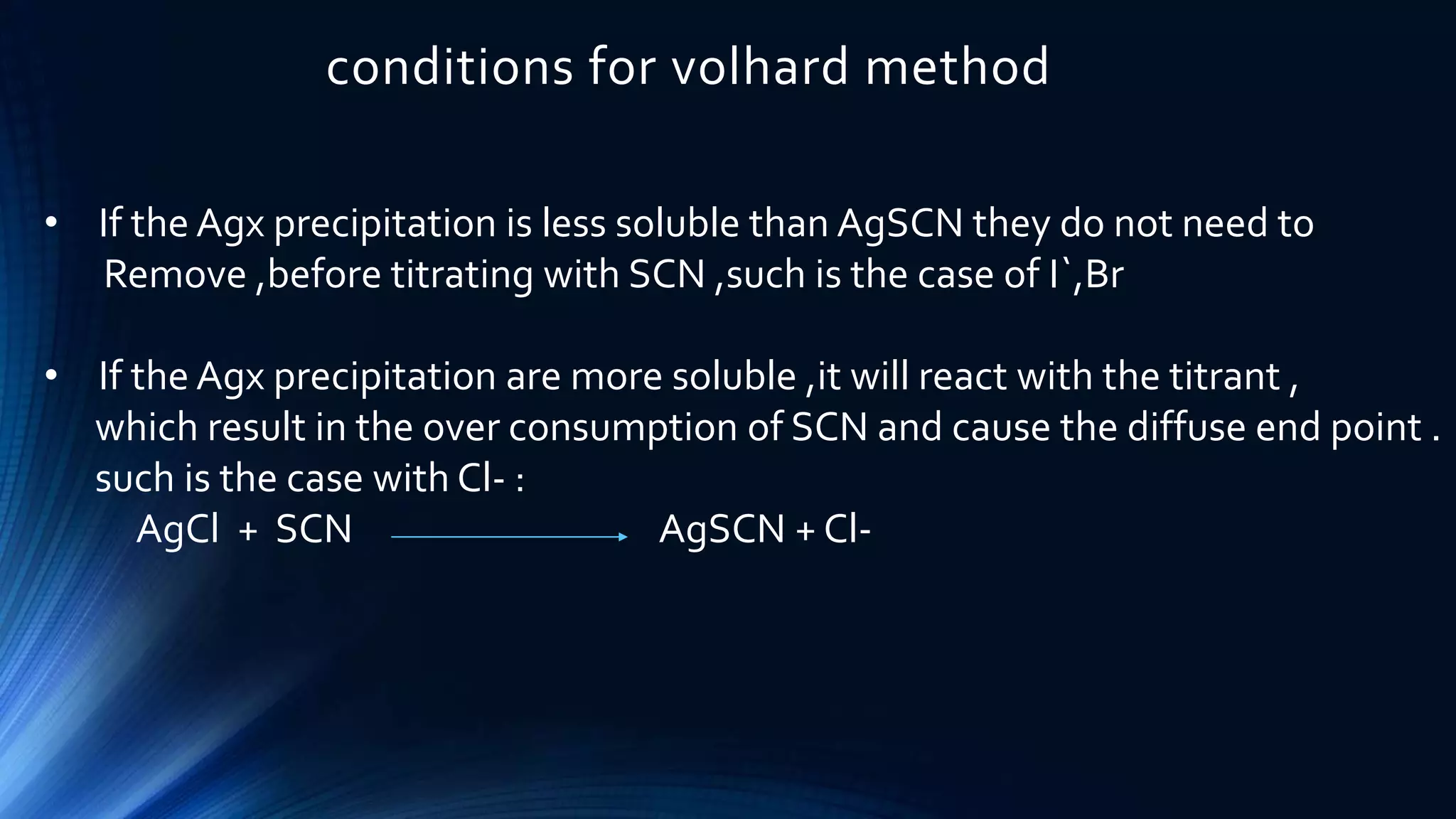 Volhard Method | PPTX