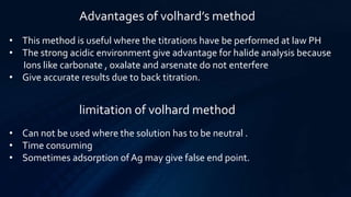 Volhard Method | PPTX