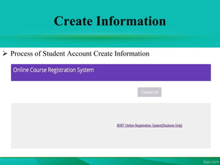 University online course registration system | PPTX