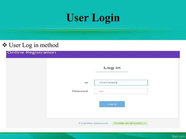 University online course registration system | PPTX