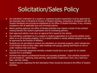 University Policies For RA Training Fall 2013 | PPTX