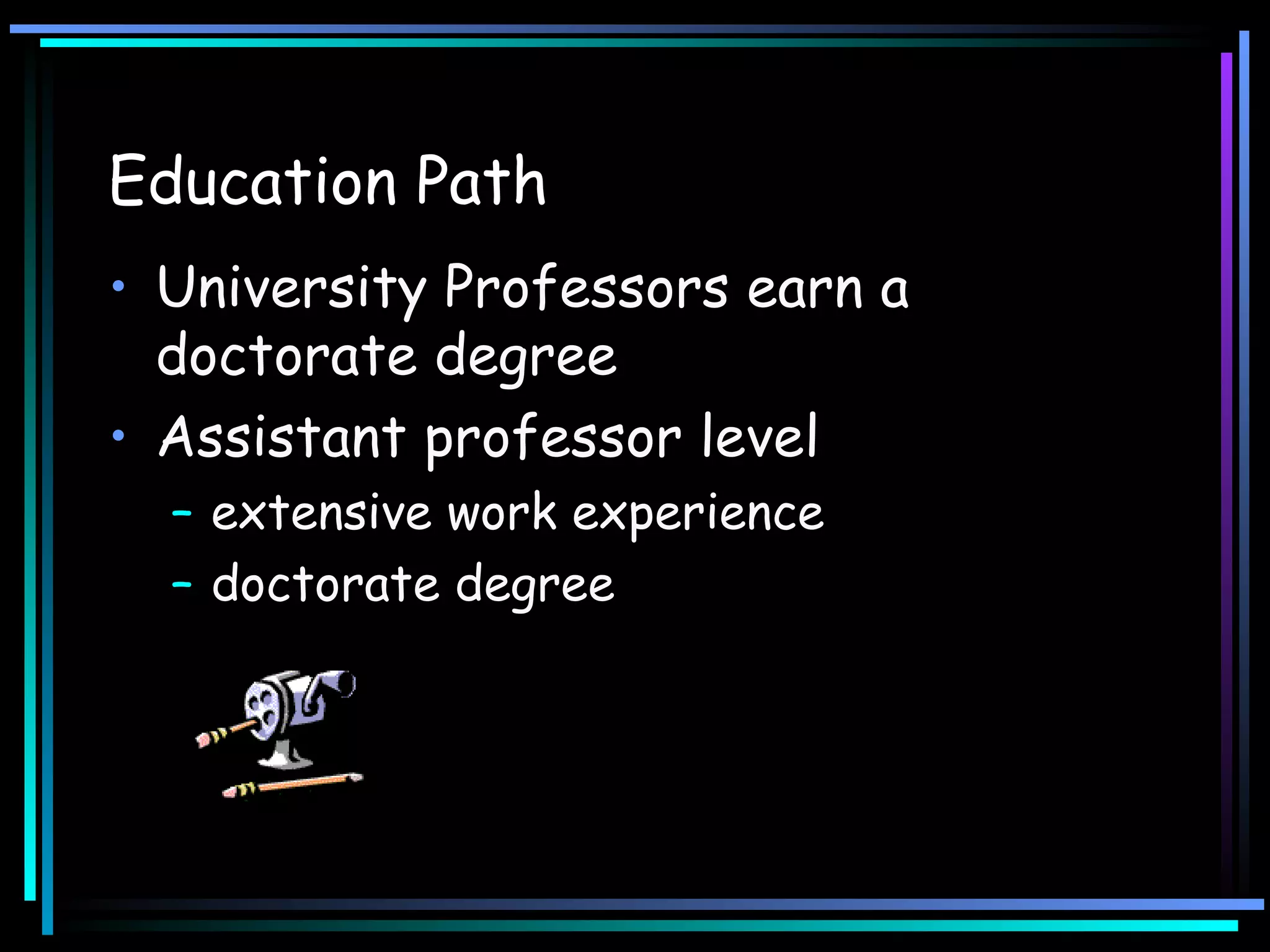 University Professor Presentation | PPT